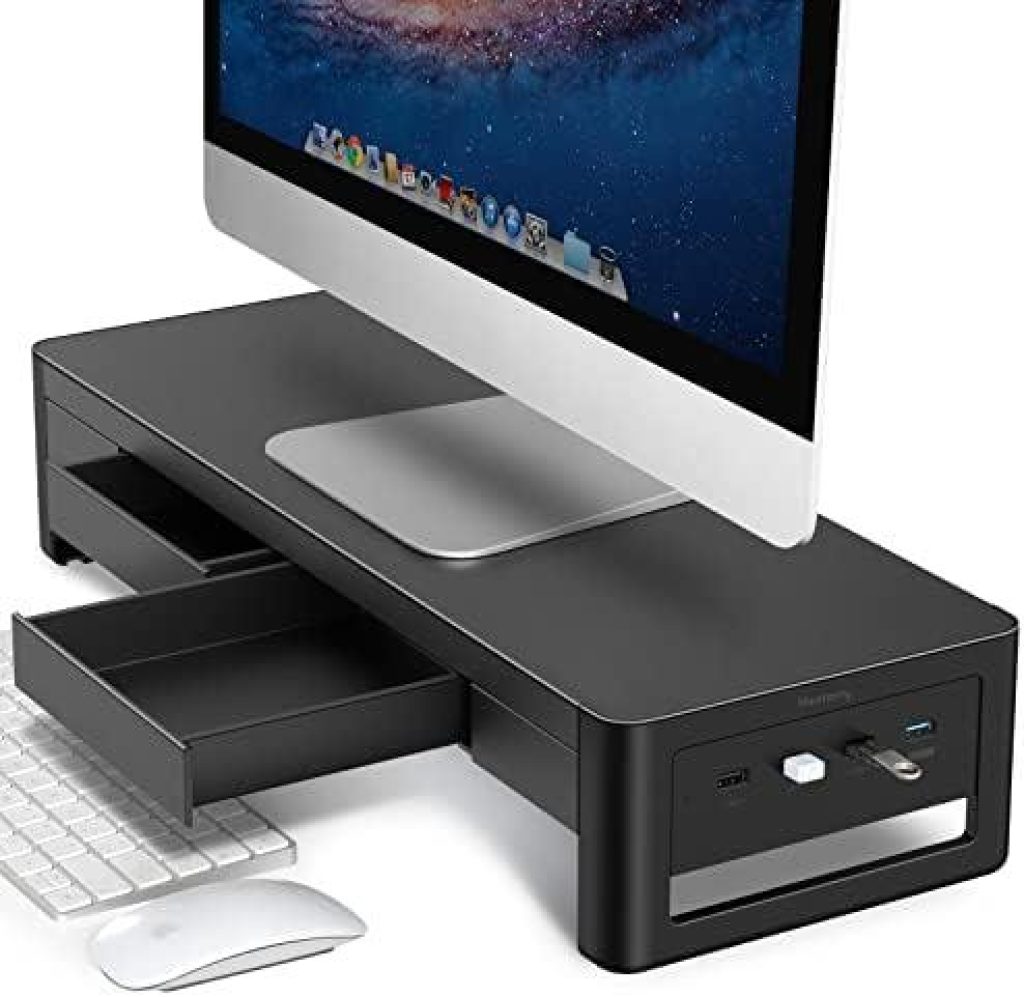 Transform Your Workstation with the meatanty 2 In 1 Monitor Stand: A ...